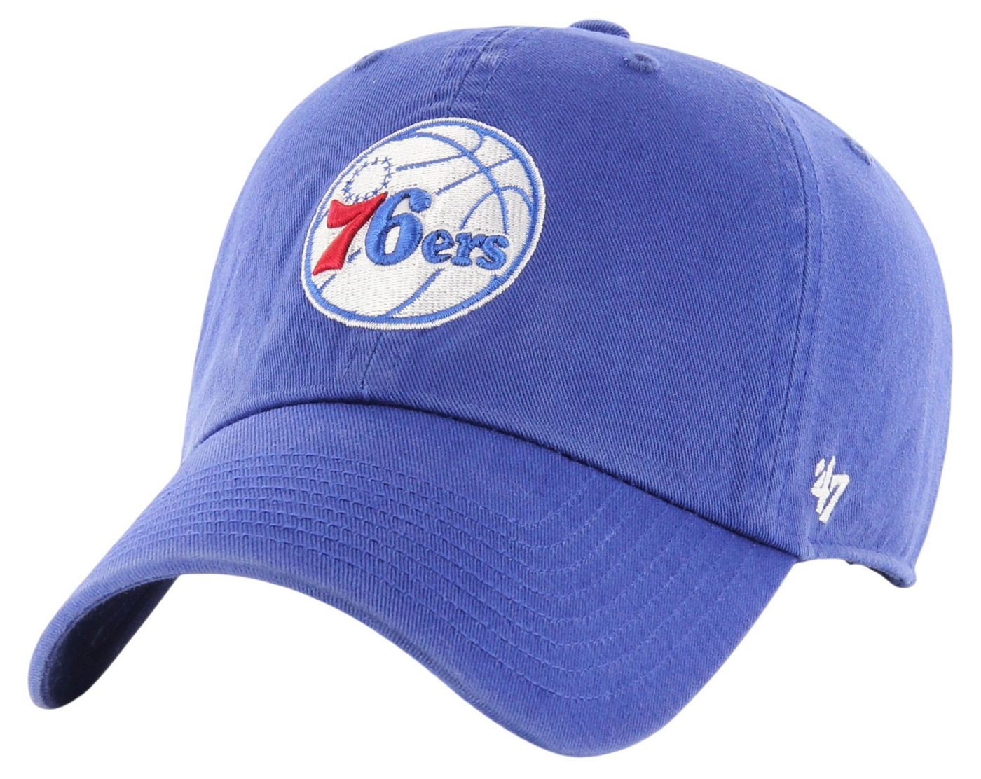 '47 Men's Philadelphia 76ers Royal Clean Up Adjustable Hat | DICK'S ...