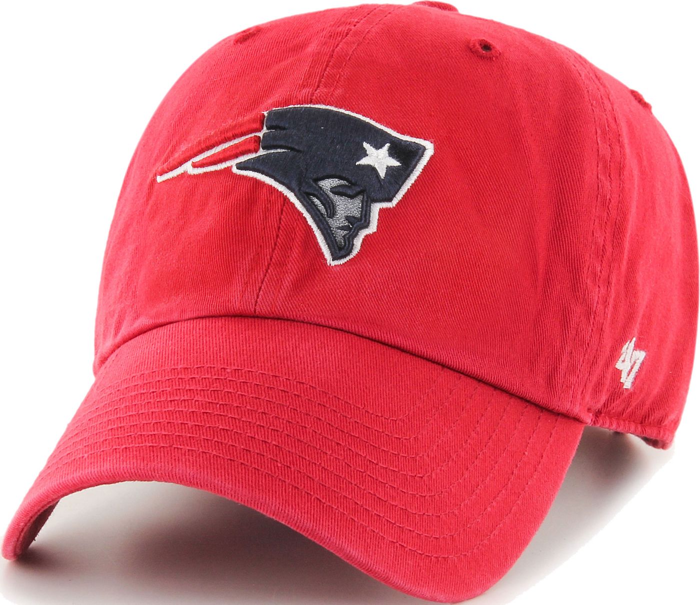 '47 Men's New England Patriots Clean Up Red Adjustable Hat | DICK'S ...