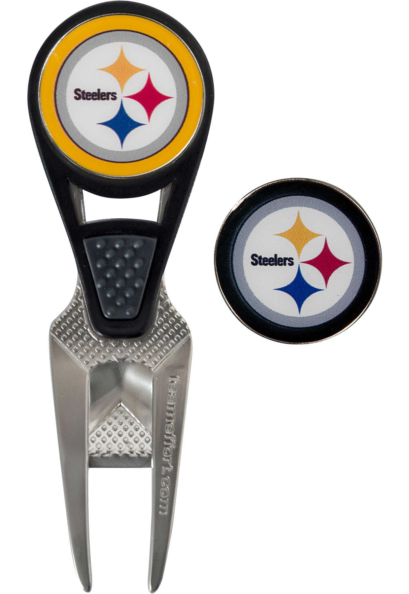 Team Effort Pittsburgh Steelers CVX Divot Tool and Ball Marker Set ...